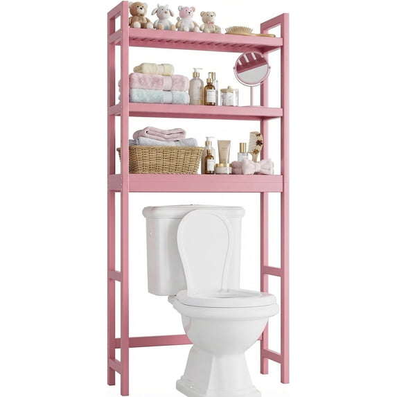 Bathroom Storage Shelf, Over-The-Toilet Organizer Rack, Freestanding ...