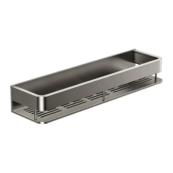 Bathroom Storage Shelf, Space Aluminum Wall Mount Organizer, No Drill ...