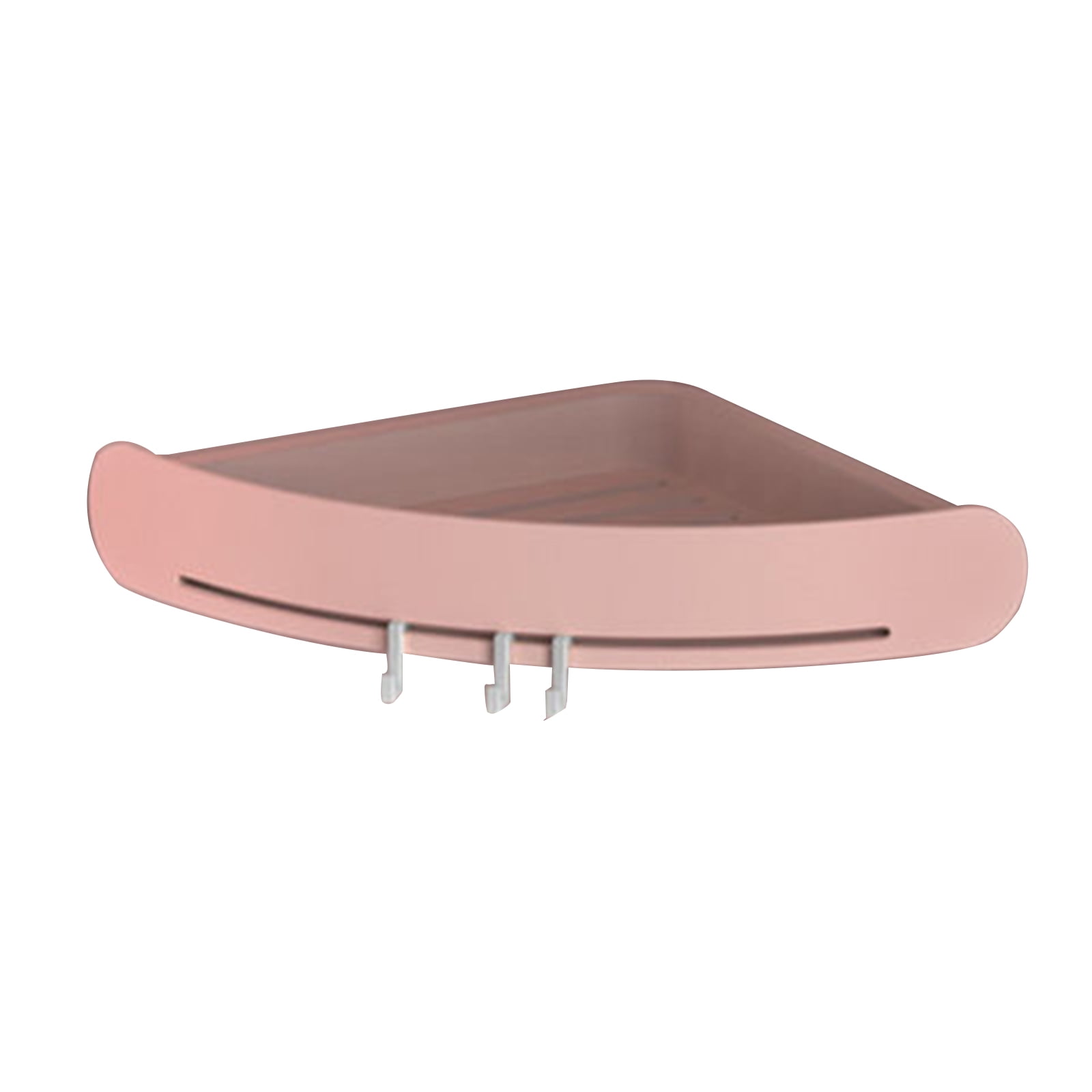 Bathroom Storage Shelf Toilet Wall Mounted Corner Shower with Hooks ...