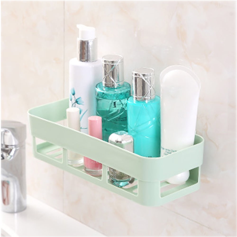 Bathroom Suction Cup Rectangle Shelf Easy Cleaning and Installation Organizer A Great Helper for ...