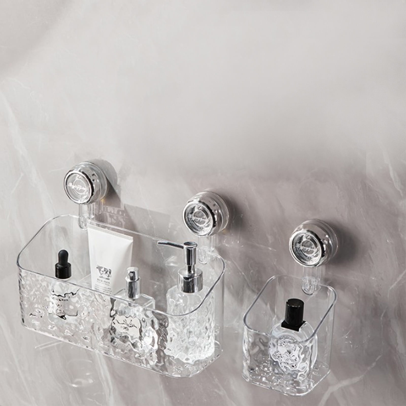 Bathroom Suction Cup Storage Rack,Sanitary Napkin&Tampon Box,Leakproof ...