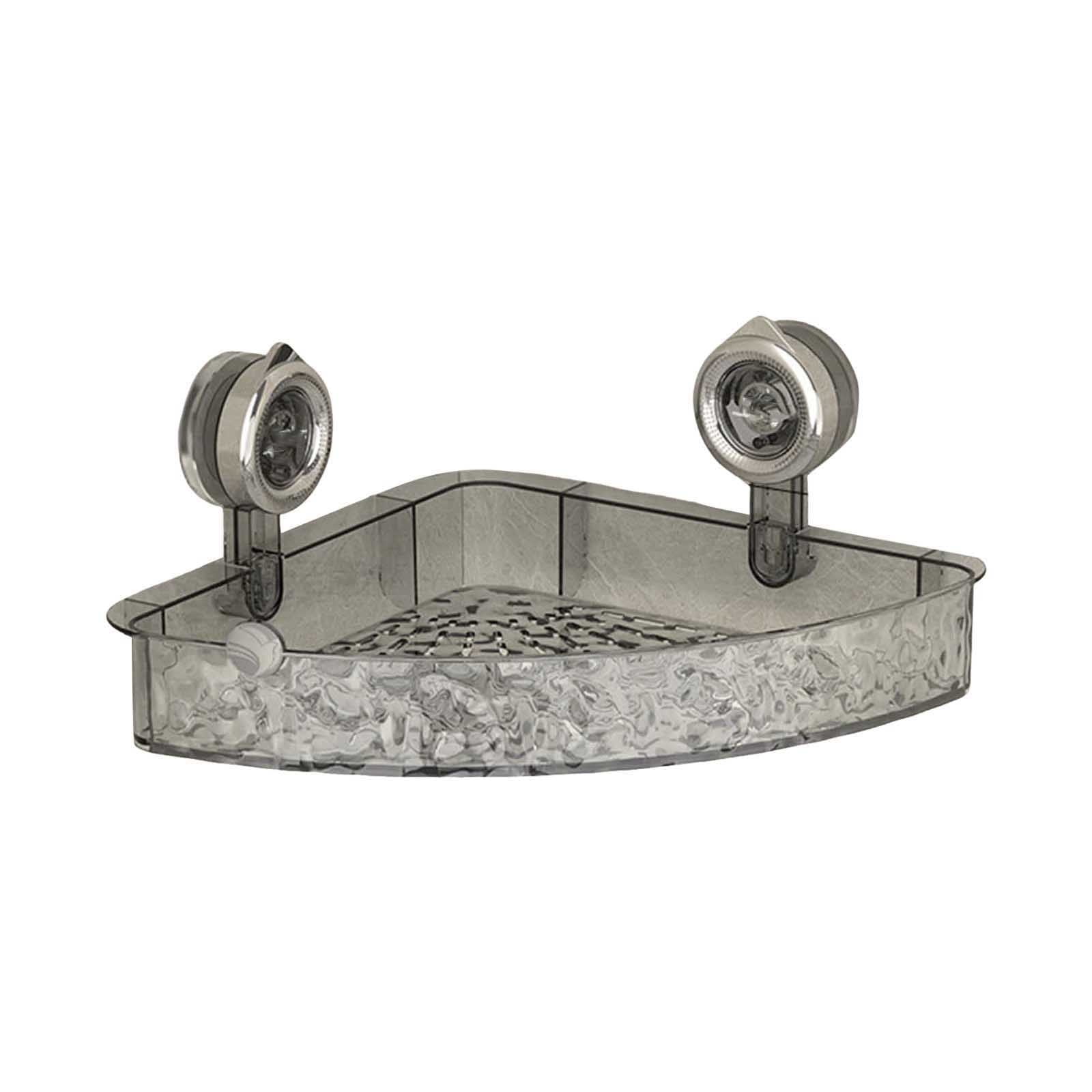 Bathroom Suction Cup Triangle Storage Rack Perforation Wall Mounted ...