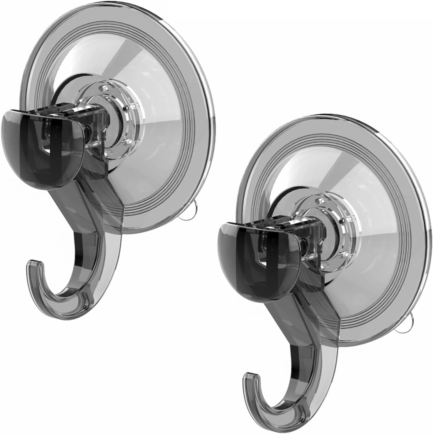 Bathroom Suction Hooks - 2 Pack Reusable Sucker Hooks Heavy Duty 3KG ...