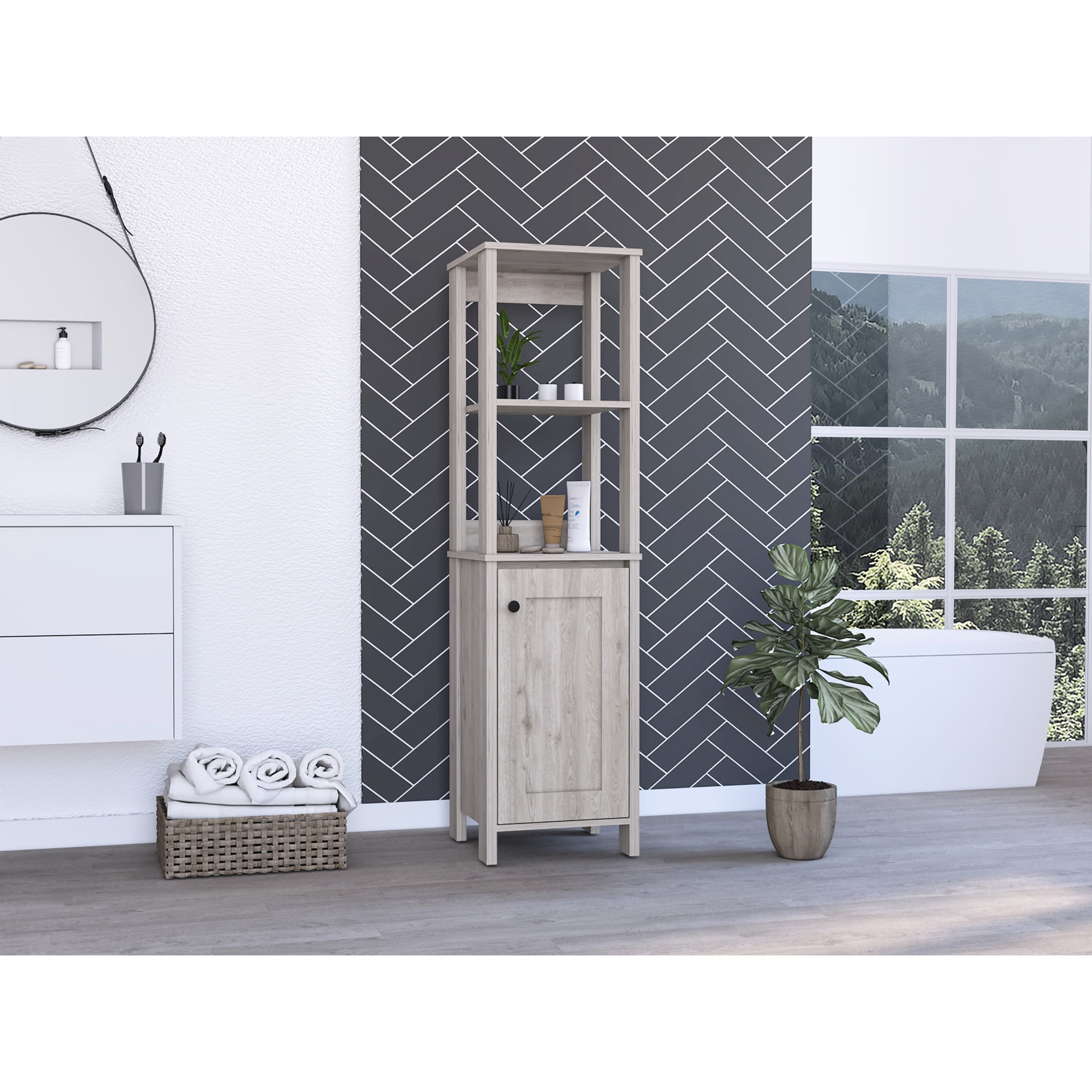 Bathroom - Suitable + Multi - Shelf Design”-“Home Toiletries Storage ...
