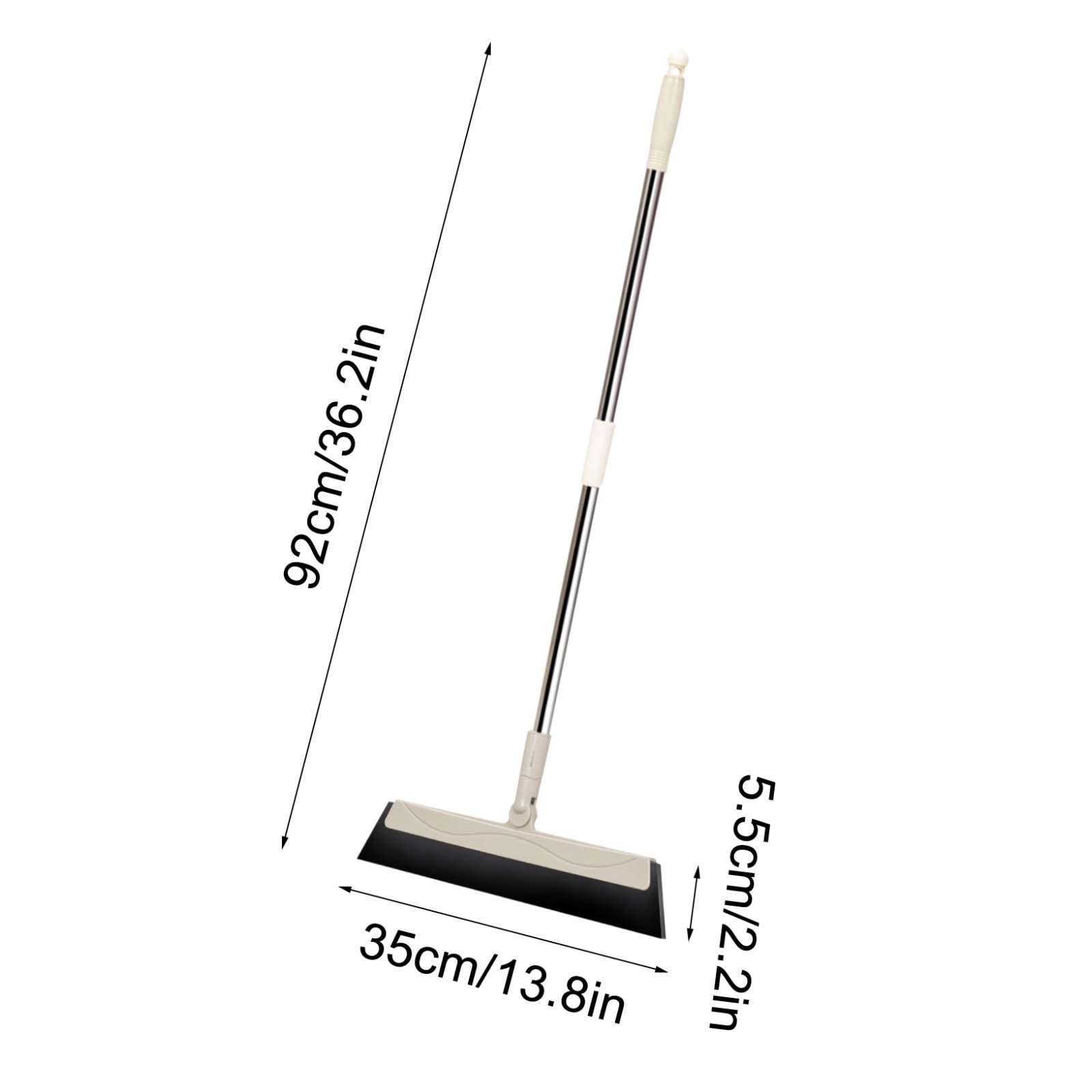 Broom Bathroom Wiper Sweeping Tool Non-Stick Hair Wet Dry Cleaner for ...