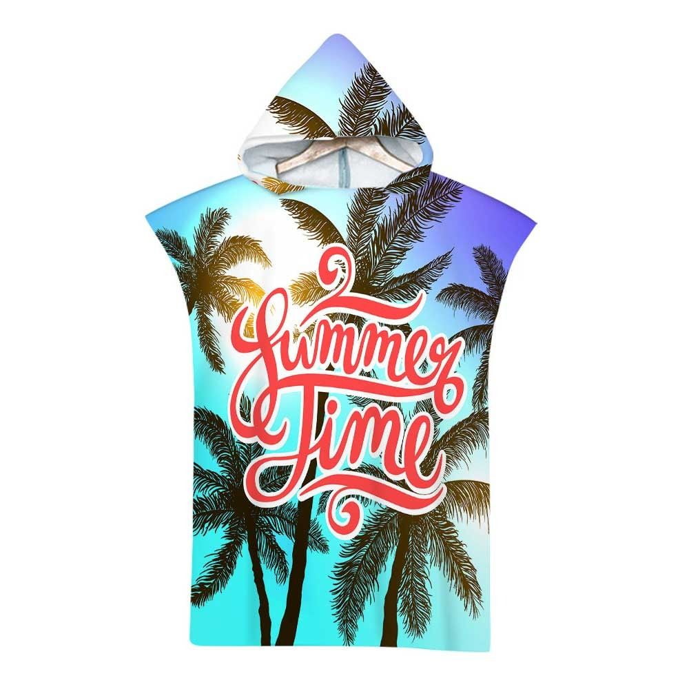 Bathroom Swimming Pool Microfiber Fabric Tree printing Face Wash Cape ...