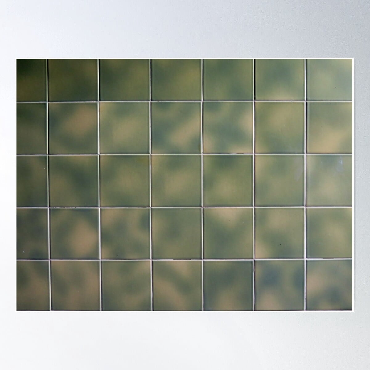 Bathroom Tile Poster Wall Art, Modern Wall Decor For Living Room ...