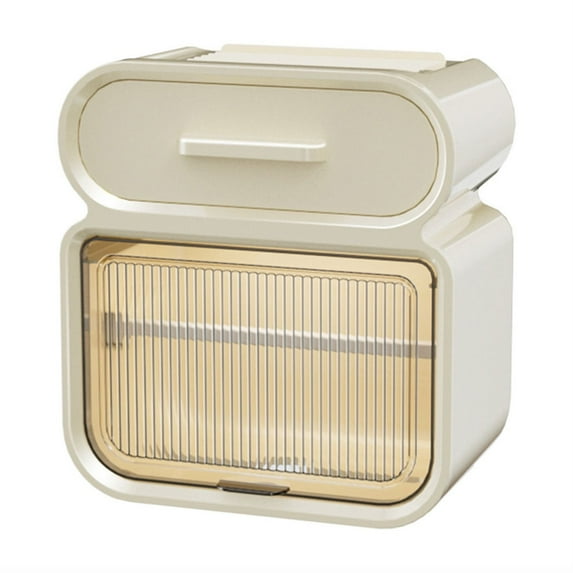 Bathroom Tissue Box, Wall Mounted Toilet Paper Roll Storage Rack ...