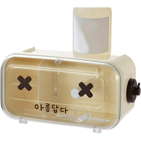 Bathroom Tissue Holder, No Punch Toilet Paper Dispenser for Waterproof ...