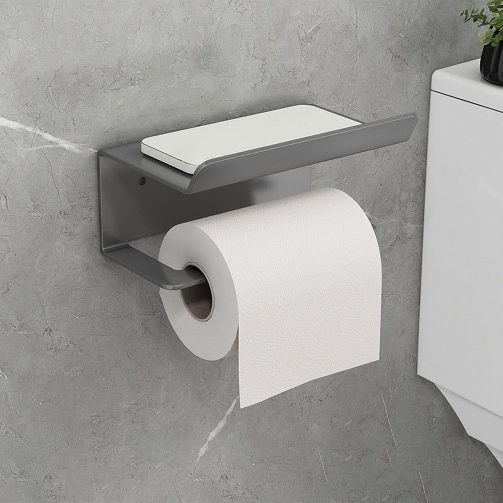 Bathroom Tissue Stand Bathroom Mobile Phone Rack Roll Paper Rack No ...