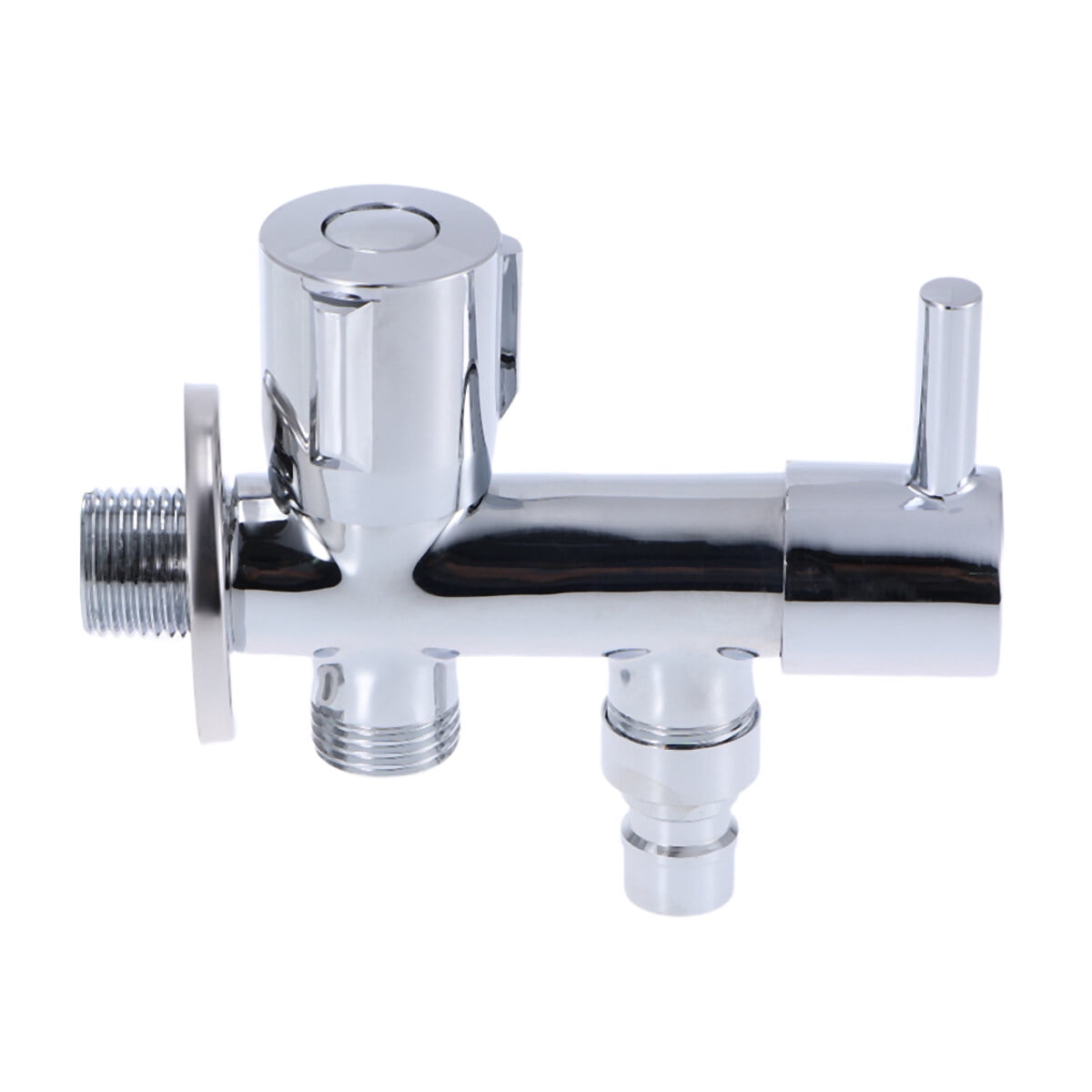 IMIKEYA Bathroom Faucet 3 Way Water Separator Made of Copper Silver ...