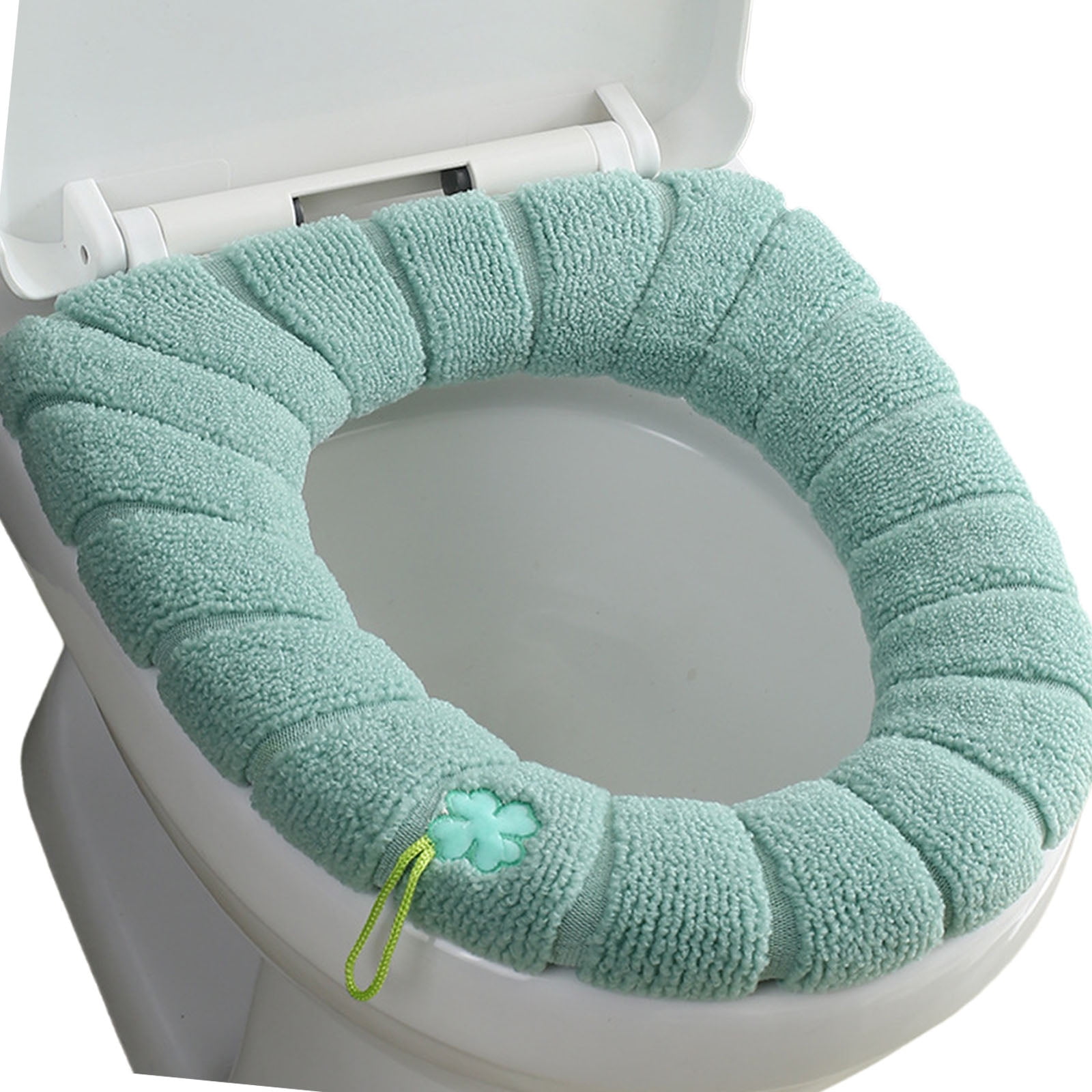 Bathroom Toilet Cover With Ergonomic Handle Fiber Fabric NonSlip Design ...