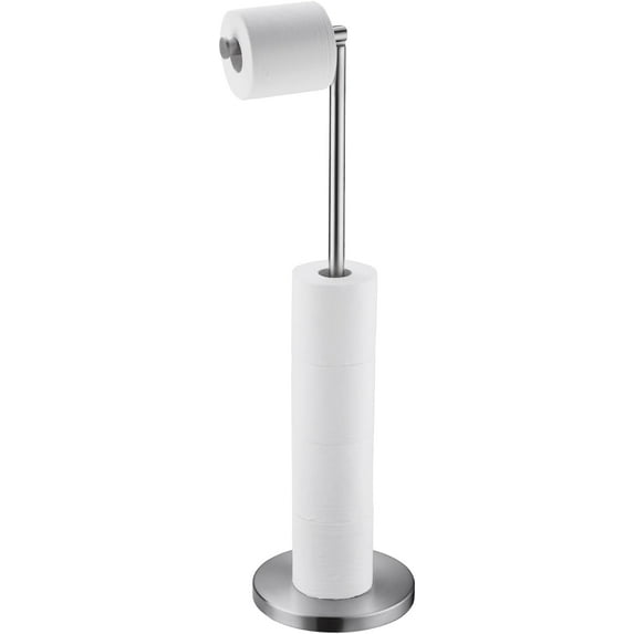 Bathroom Toilet Paper Holder Stand with Reserve, SUS304 Stainless Steel ...