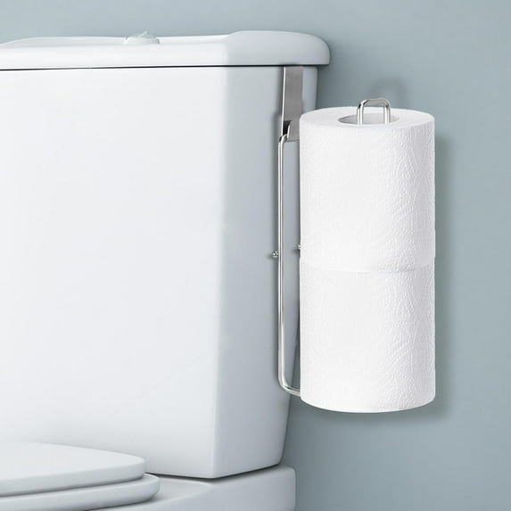 Bathroom Toilet Paper Holder with Storage Extra 2 Rolls, Over The Tank ...