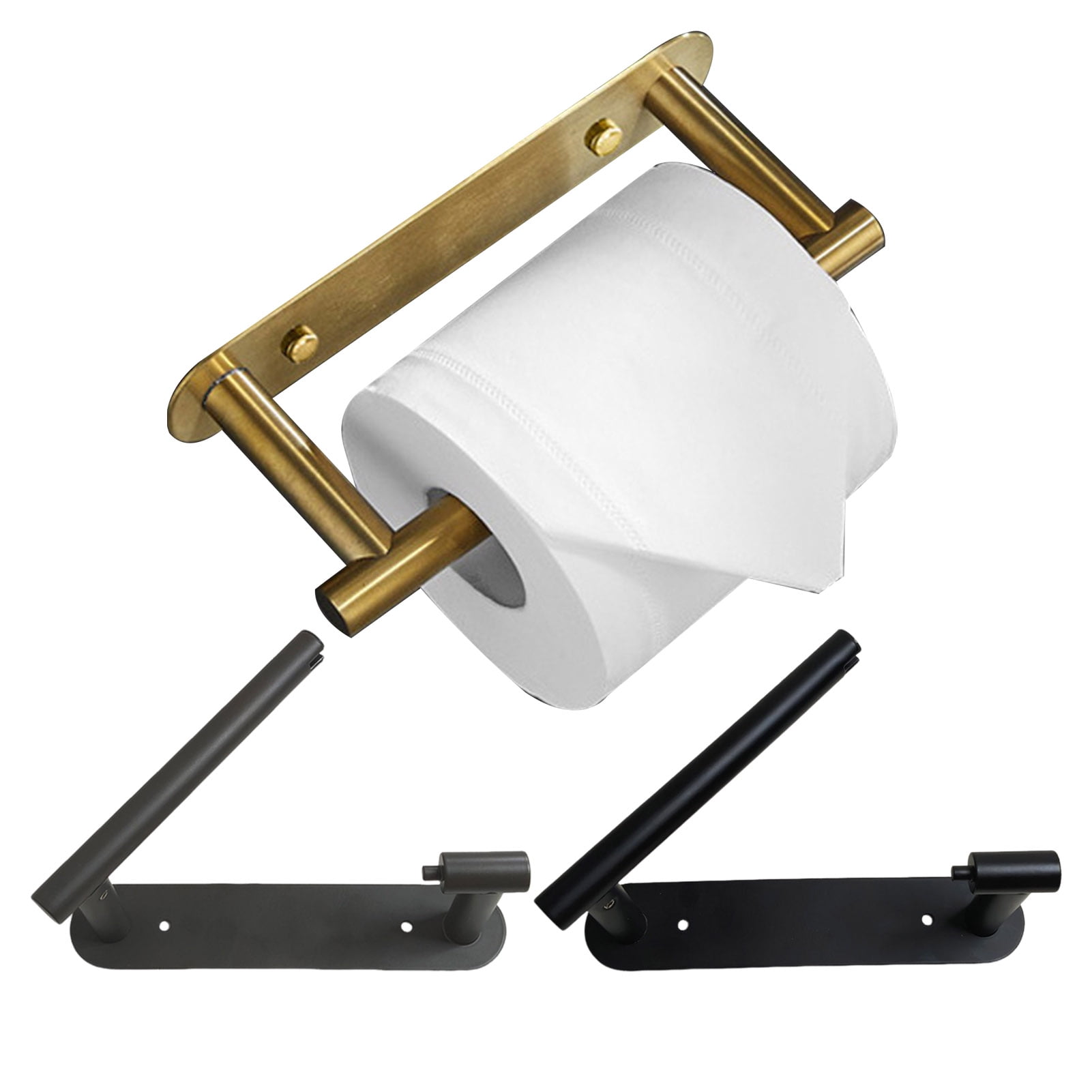 Bathroom Toilet Paper Holder Strong Load-Bearing Wall Mounted Swivel ...