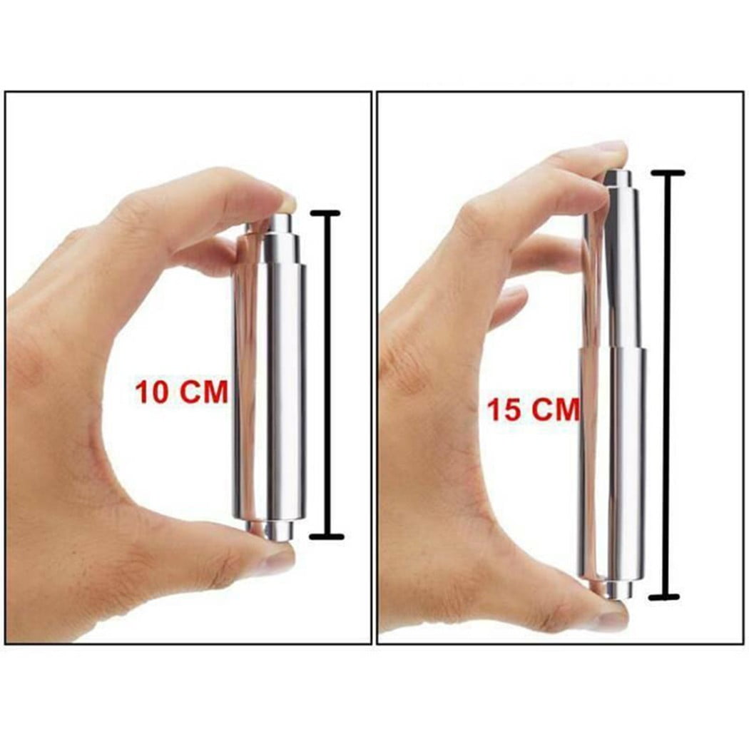 Bathroom Toilet Roll Spindle Spring Loaded Tissue Paper Holder Roller ...