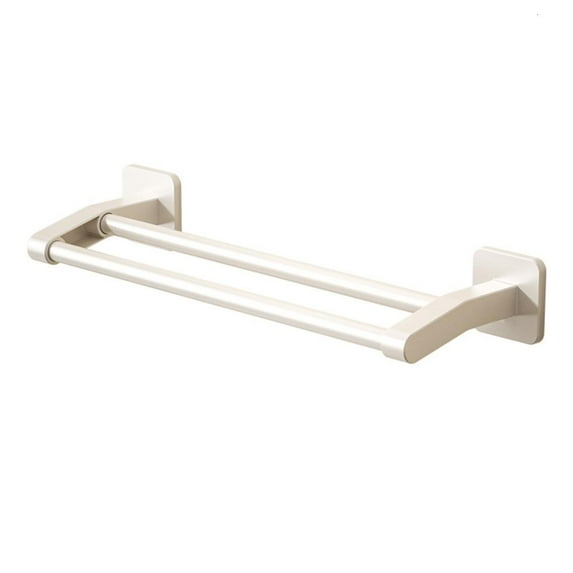 Bathroom Towel Holder Hanger Rustproof Plastic Wall Mounted Storage ...