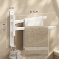 Bathroom Towel Rack Rotatable Towel Holder Space Aluminum 2/3/4/5-Bar ...