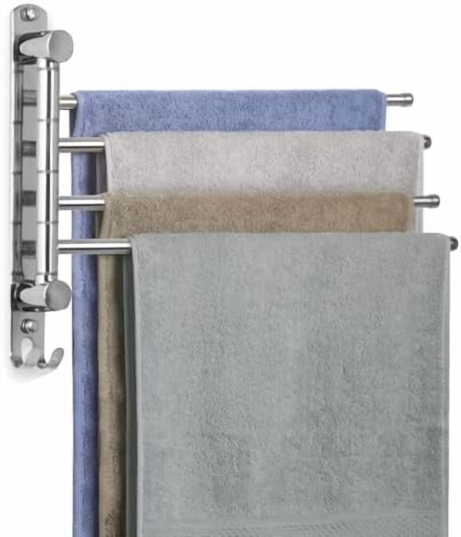 Bathroom Towel Rack Swivel 4 Arms Extended Towel Holder, SUS304 ...
