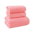 Bathroom Towel Set 2 Hand Towels and 1 Bath Towel Velvet Spun Highly ...