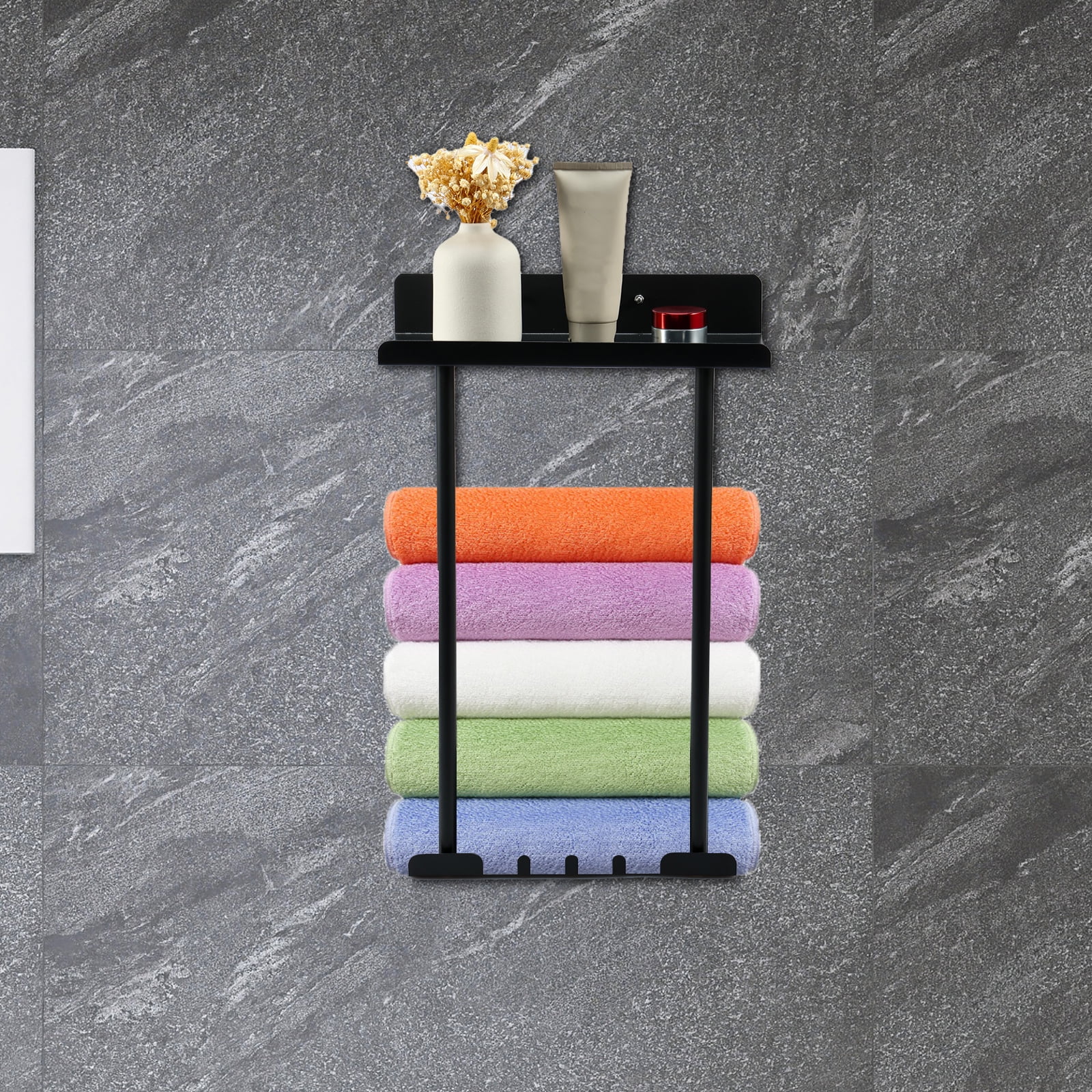 Bathroom Towel Storage Rack, Towel Racks for Bathroom Wall Mounted 30 ...
