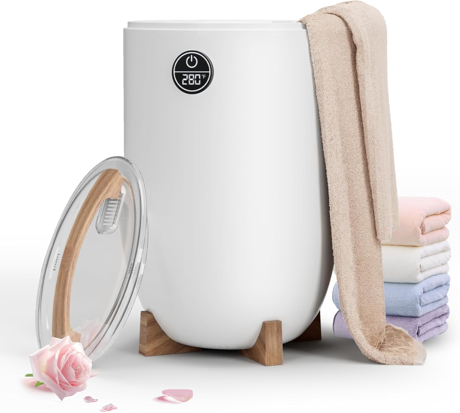 Bathroom Towel Warmer, 23L Large Towel Warmer Features Led Display with ...