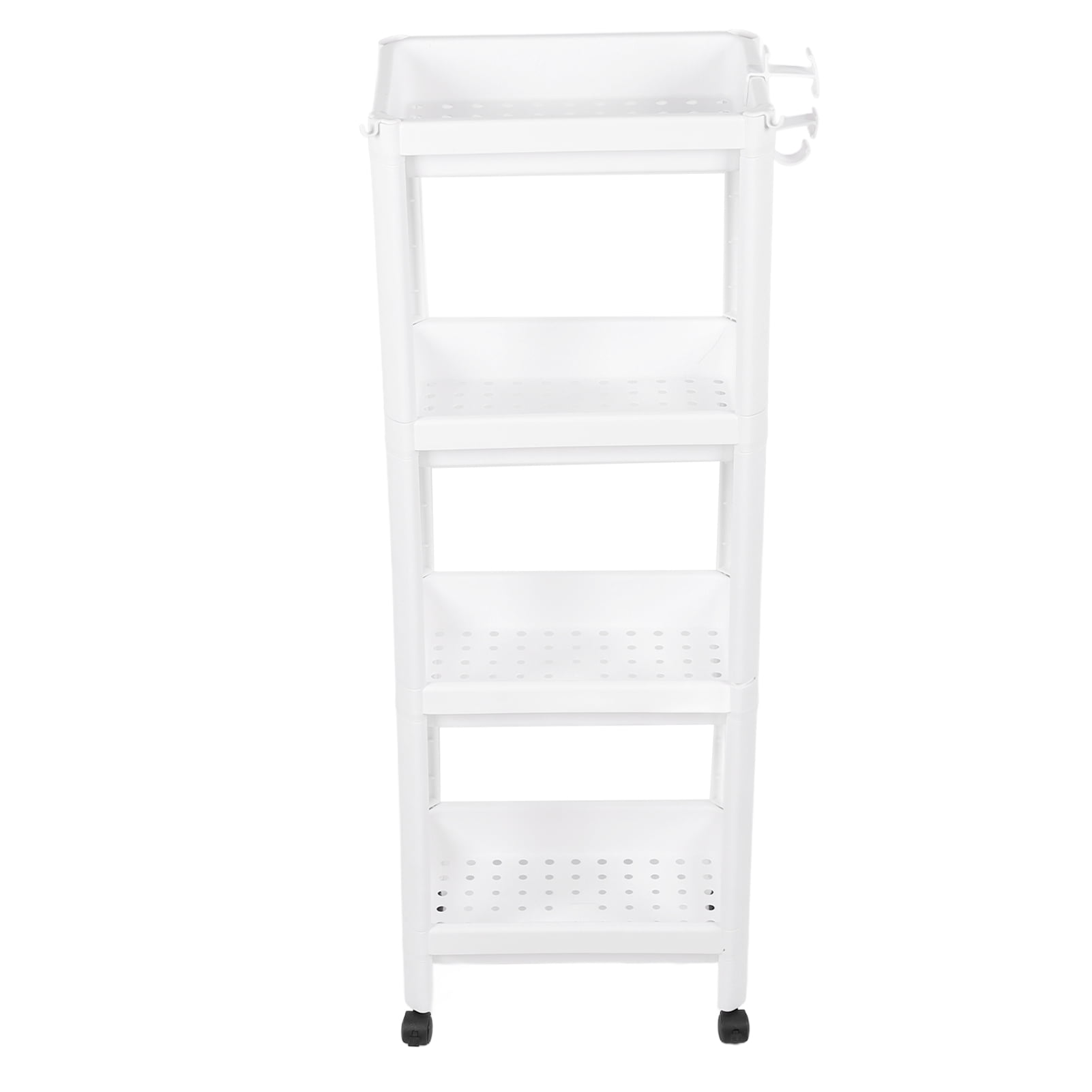 Bathroom Tower Shelf Plastic Freestanding Storage Rack Organizer ...