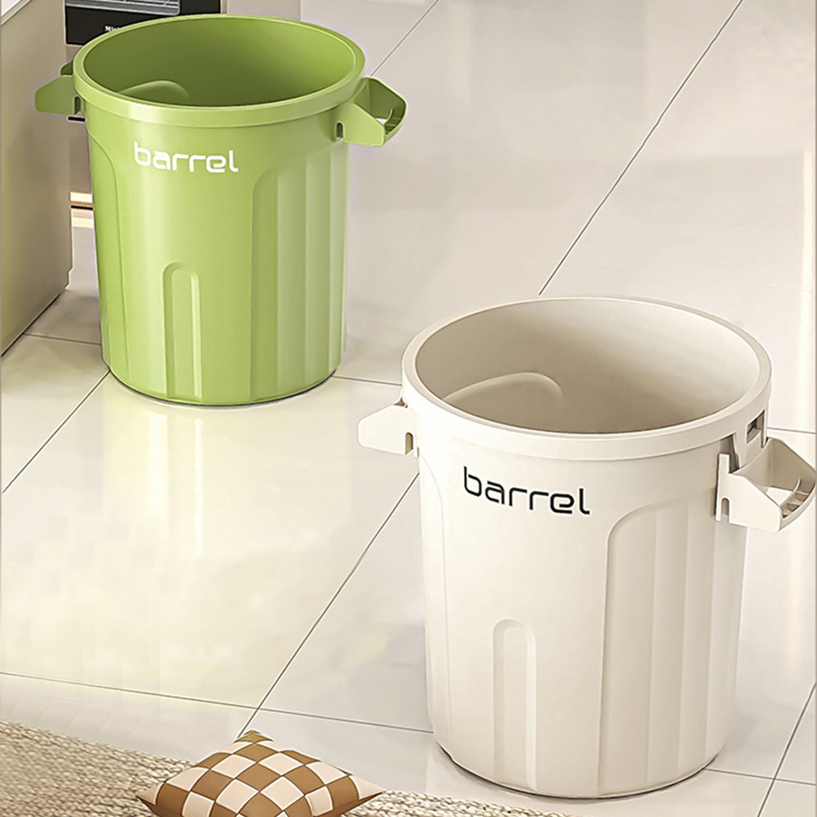 Bathroom Trash Bin,High End Trash Bin Lidless Home Waste Basket with ...