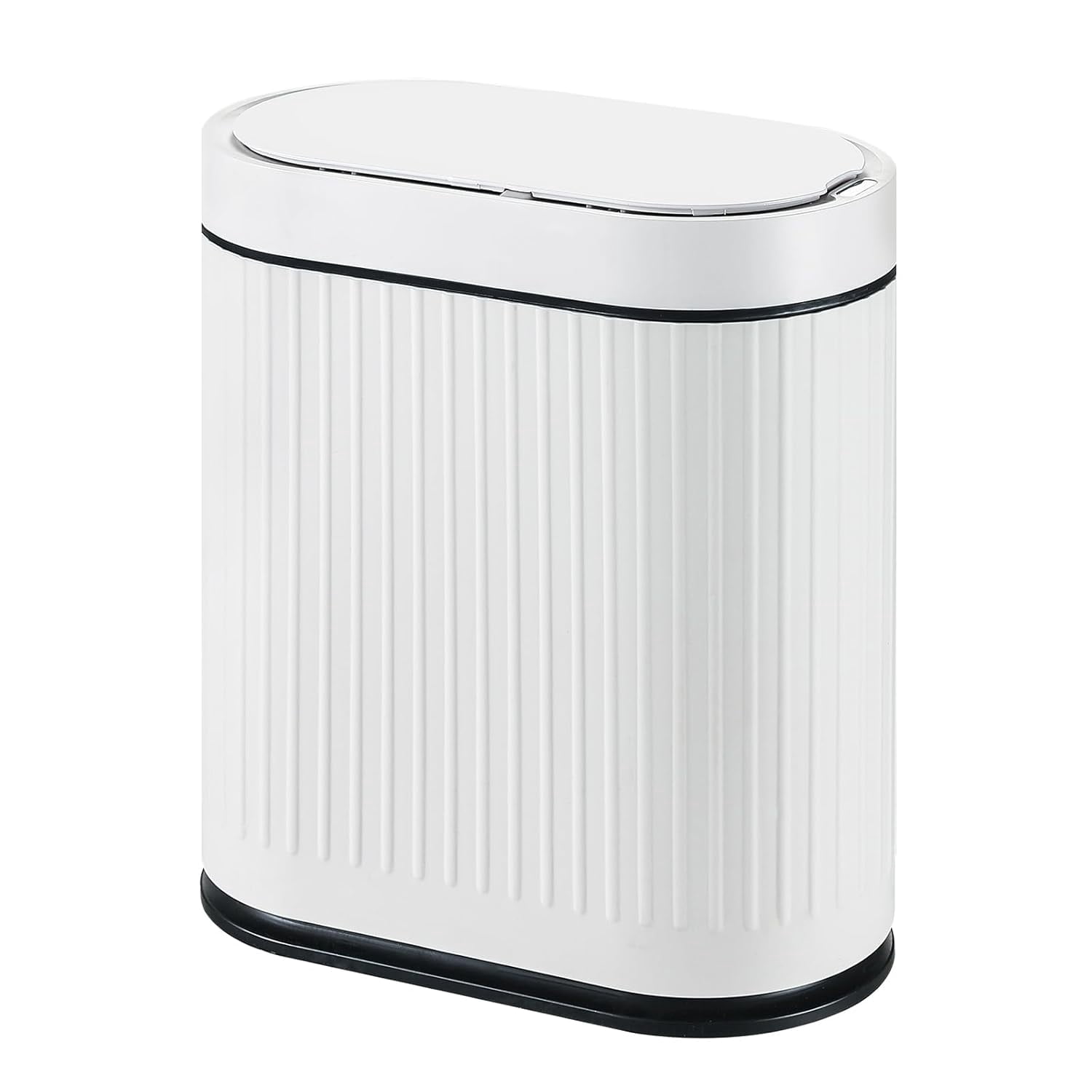 Bathroom Trash Can with Lid Automatic 2 Gallon Motion Sensor Garbage ...