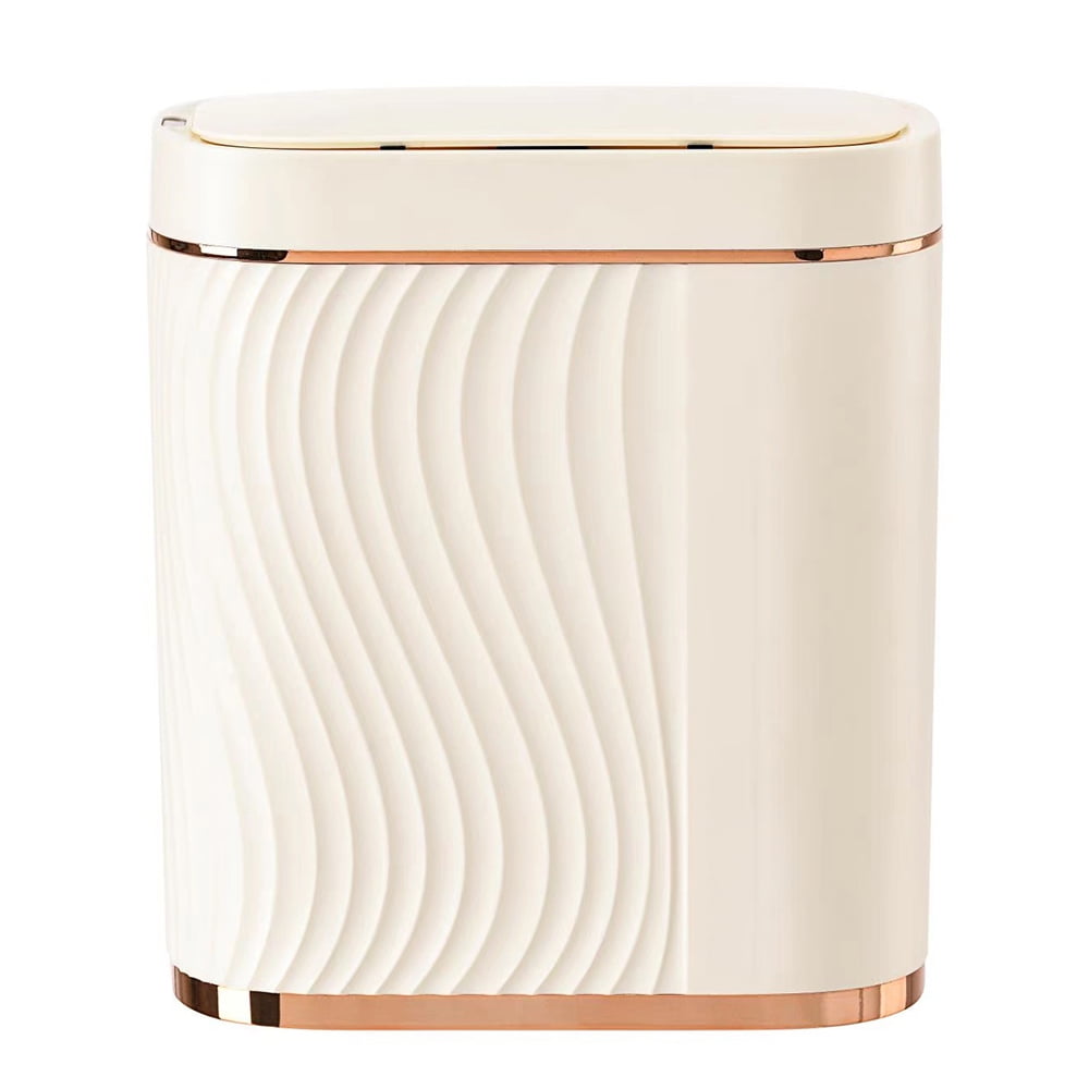 Bathroom Trash Can with Lid Automatic Garbage Can, 2 Gallon Slim Smart ...