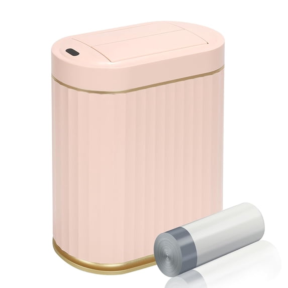 Bathroom Trash Can with Lid Butterfly, Motion Sensor Trash Can Bathroom ...