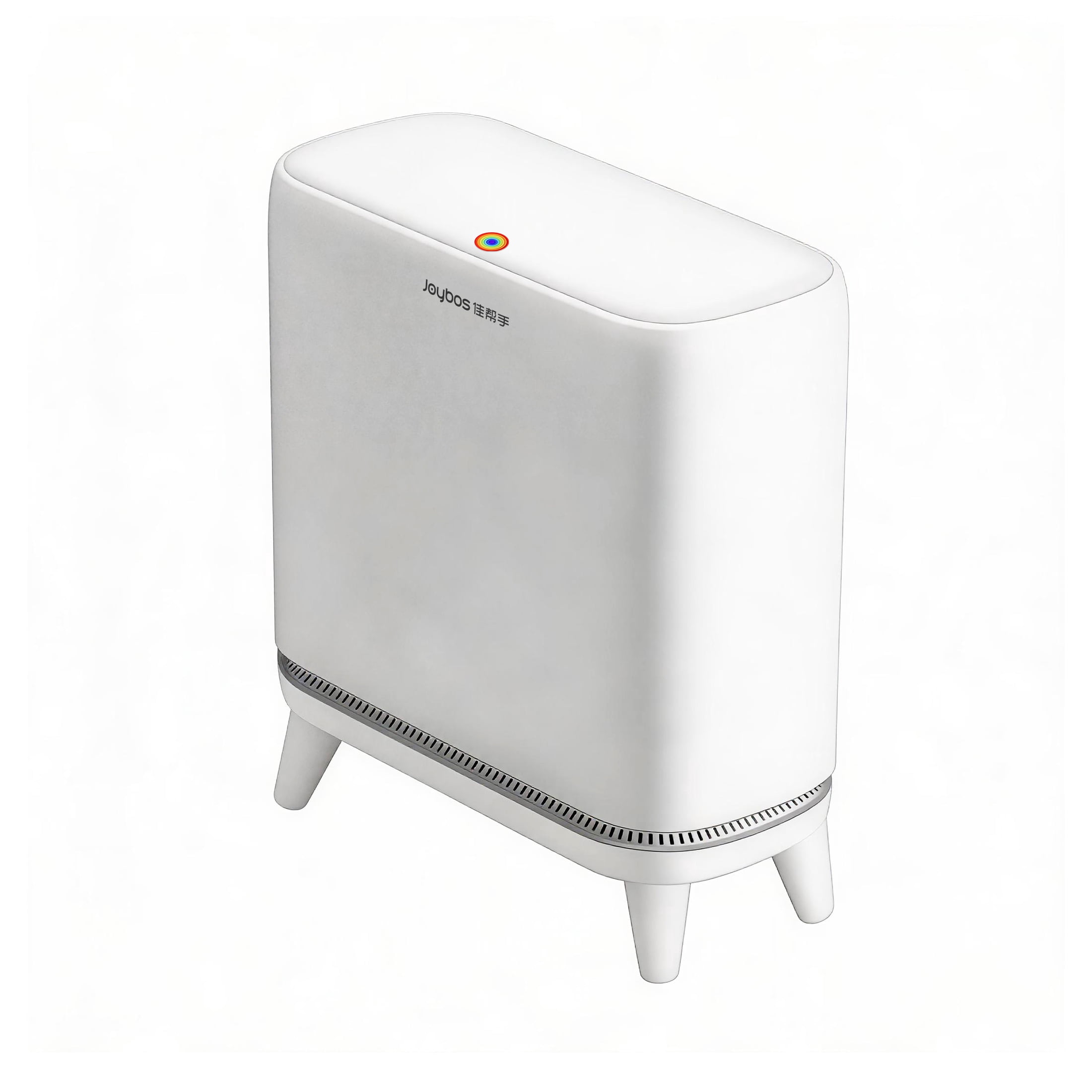 Joybos Bathroom Trash Can with Lid, High Leg Plastic Garbage Bins with ...