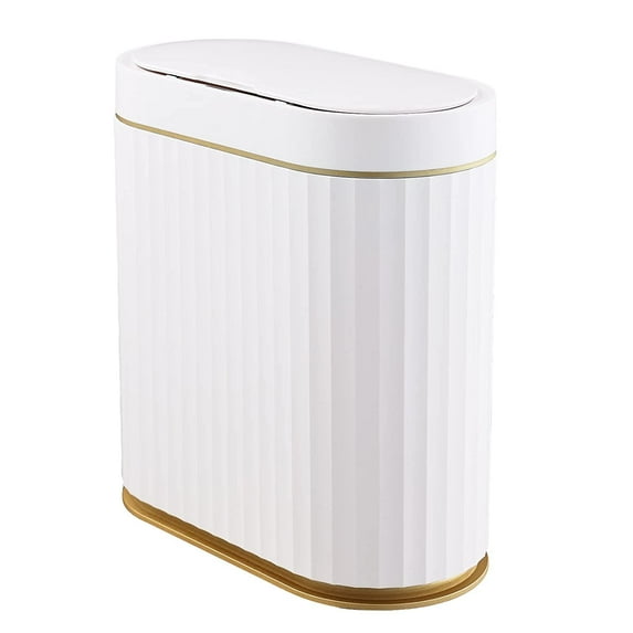 Bathroom Trash Can with Toilet Brush 2.5 Gallon Waterproof Trash Bin ...