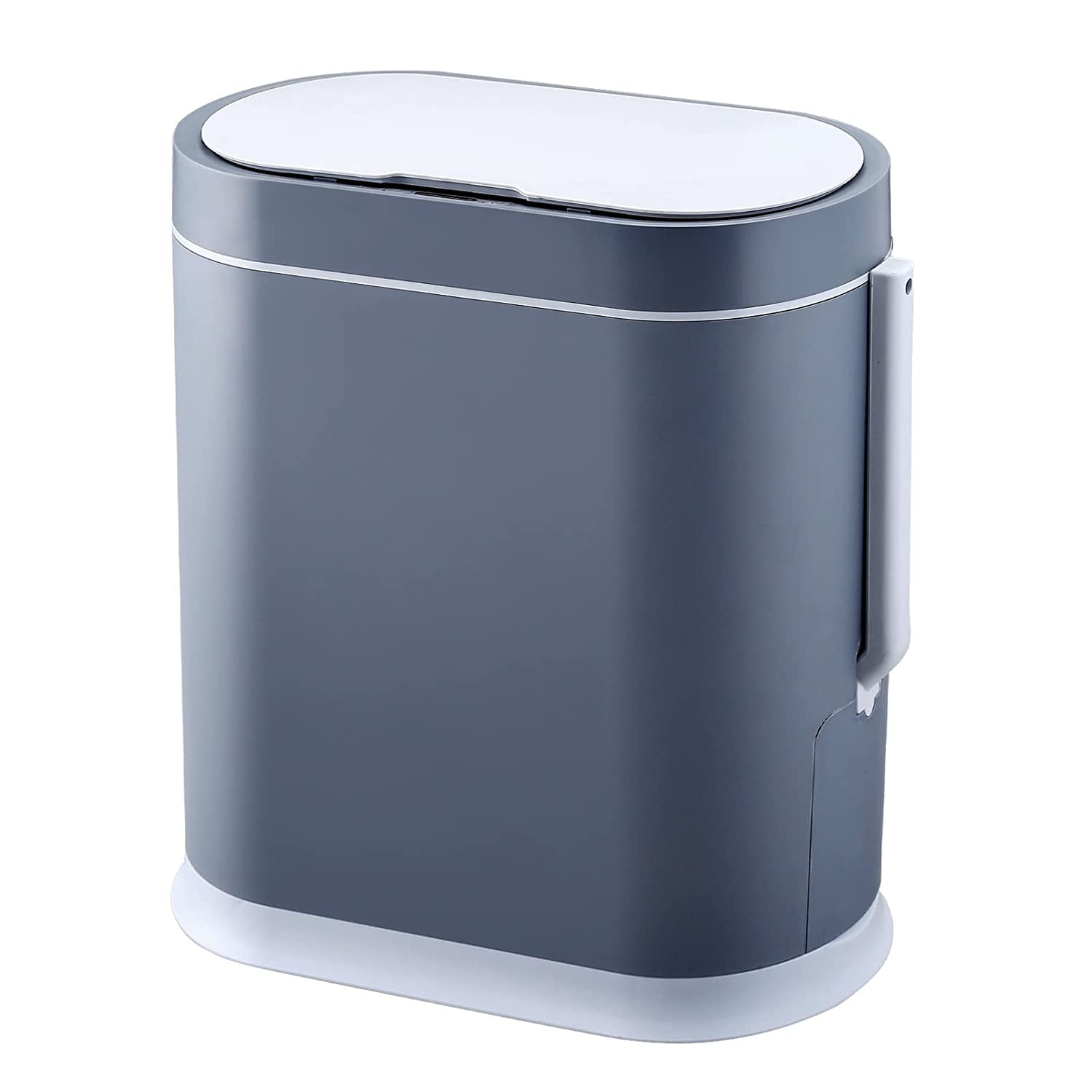 Bathroom Trash Can with Toilet Brush 2.5 Gallon Waterproof Trash Bin ...