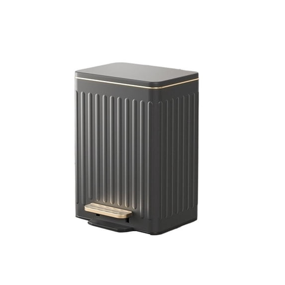 Bathroom Trash Can with Lid Soft Close,Garbage Can-Metal Step for ...