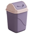Bathroom Can with Two Way Swing Lid Square Shape Compact for Small ...
