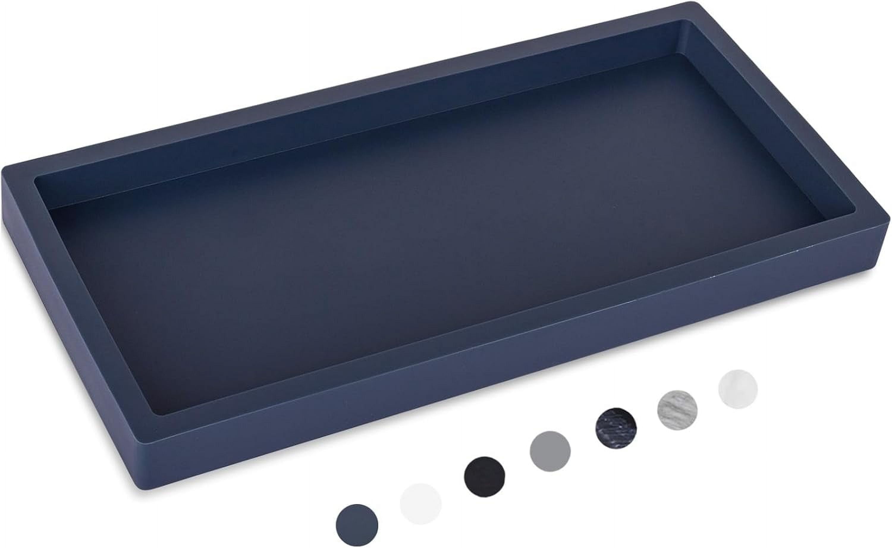 Bathroom Tray, Small Vanity Tray Silicone Soap Dish Sponge Holder ...