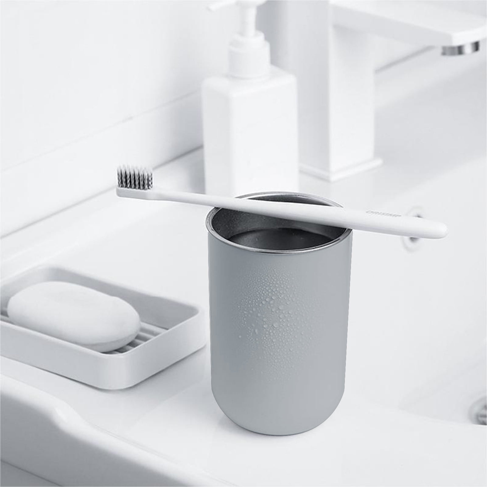 Bathroom Tumbler Toothbrush Cups, 350ml Toothbrush Holder, Gray Colours ...