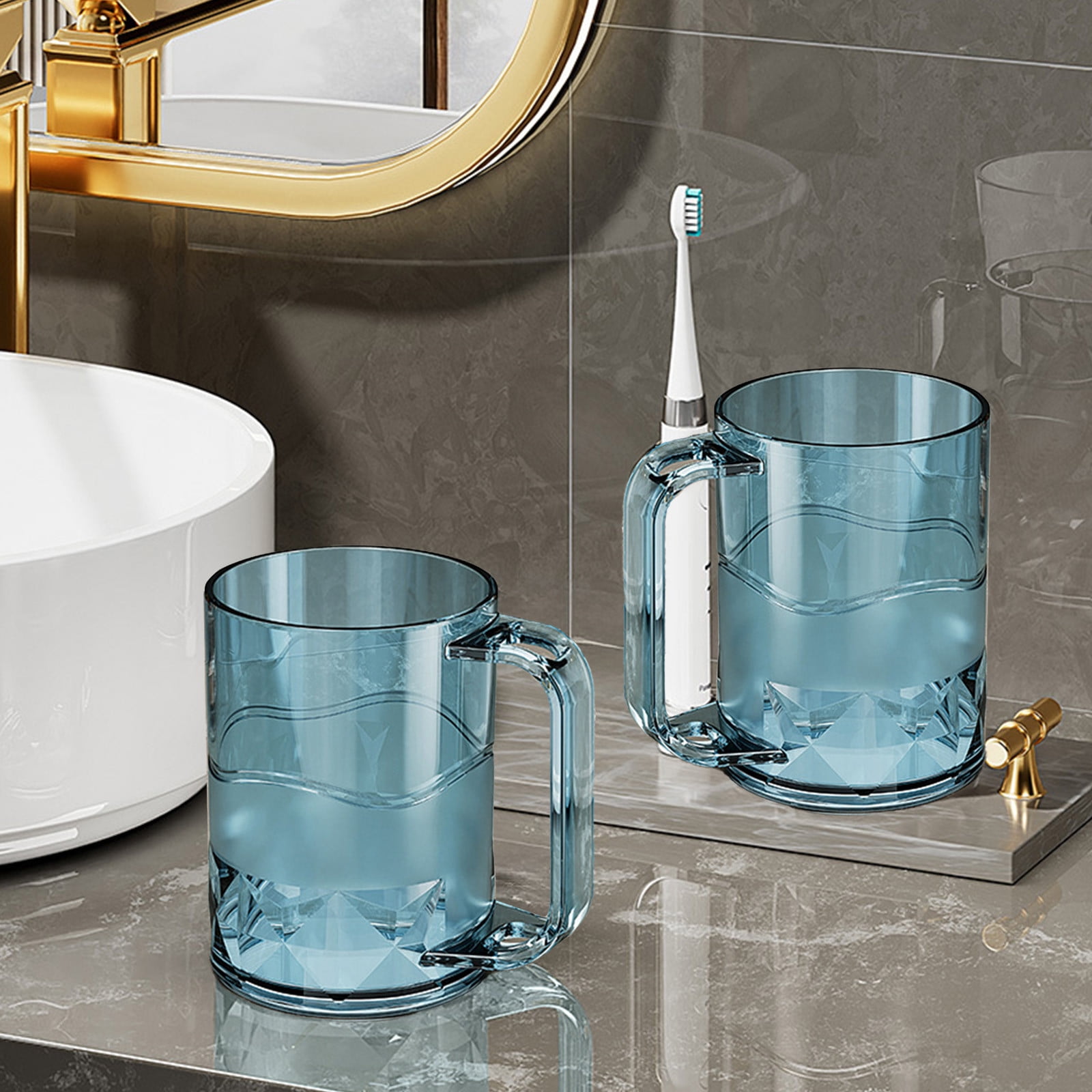 Bathroom Tumbler Toothbrush Cups Toothbrush Holders Reusable Drinking ...