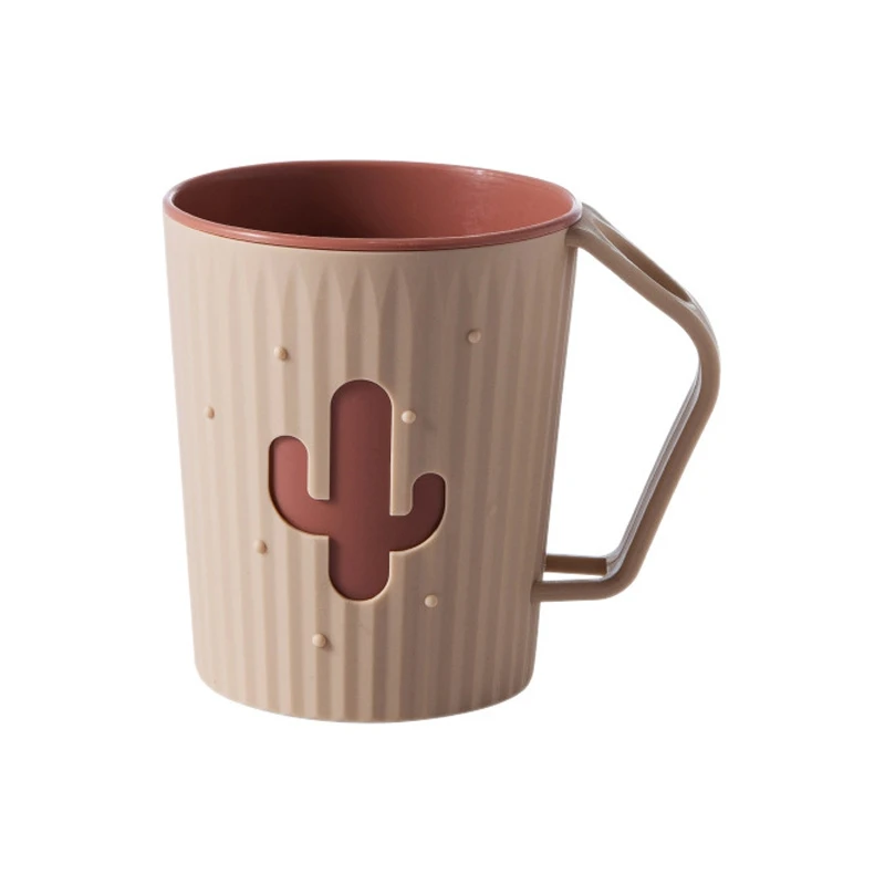 Bathroom Tumblers Cactus Mouthwash Cup Plastic Tooth Mug for Household ...