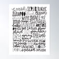 Bathroom Typography Poster Wall Art Modern Wall Decor For Living Room ...