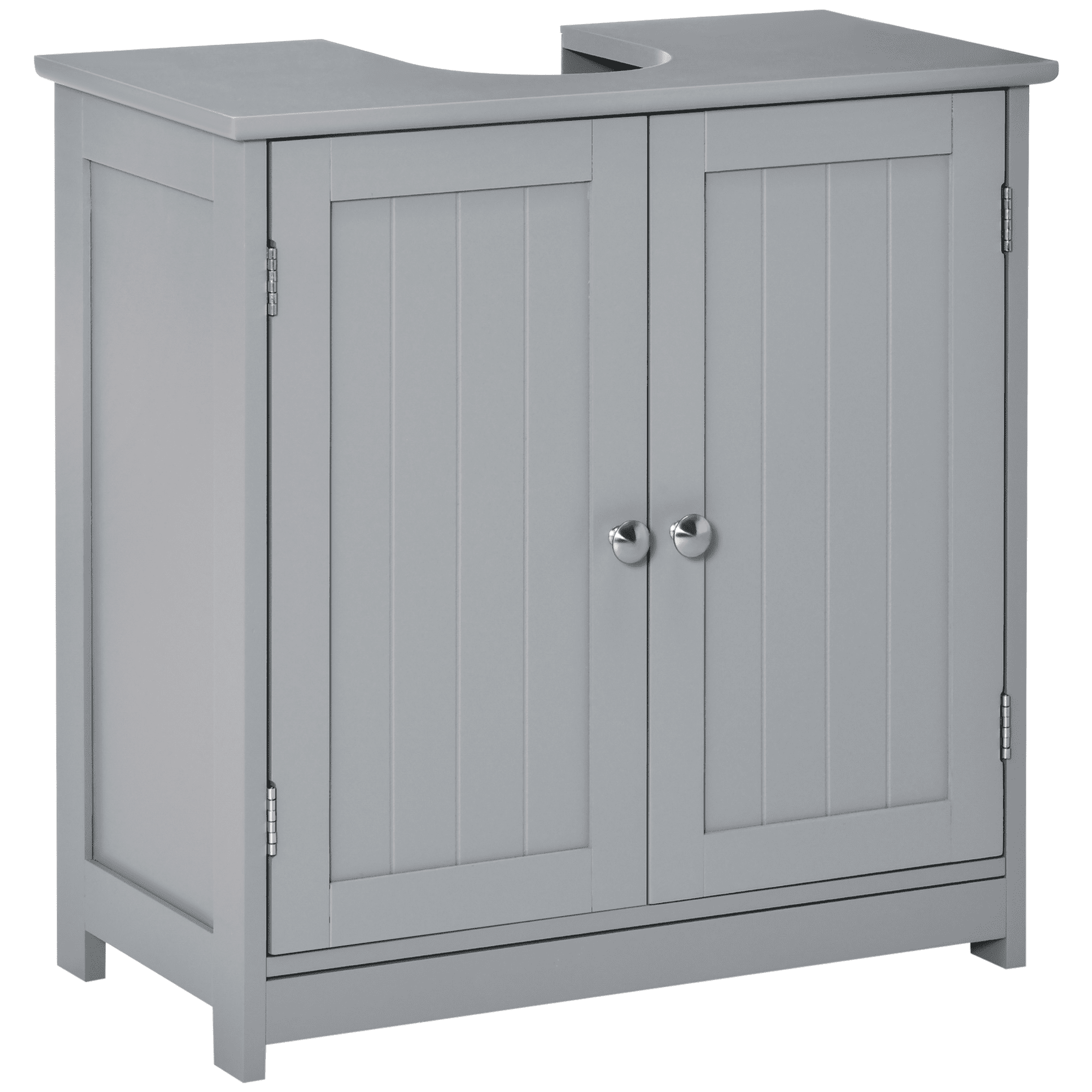 Bathroom Vanities, Gray Under Sink Cabinet, Adjustable Shelf, U-Shape ...