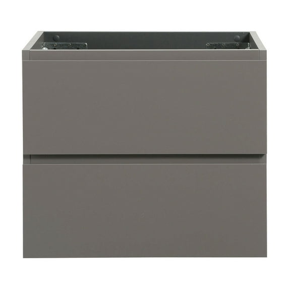 Bathroom Vanity Alice-24W-102,Wall mount cabinet WITHOUT basin, Gray ...