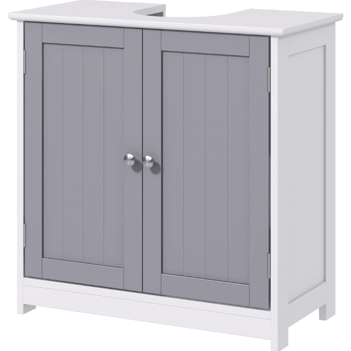 Bathroom Vanity Cabinet, Sink Cabinet With U-Shape Cut-Out, Adjustable ...