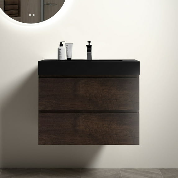 Bathroom Vanity Fixture / Pre-assembled Structure, Hard Basin / Quick ...