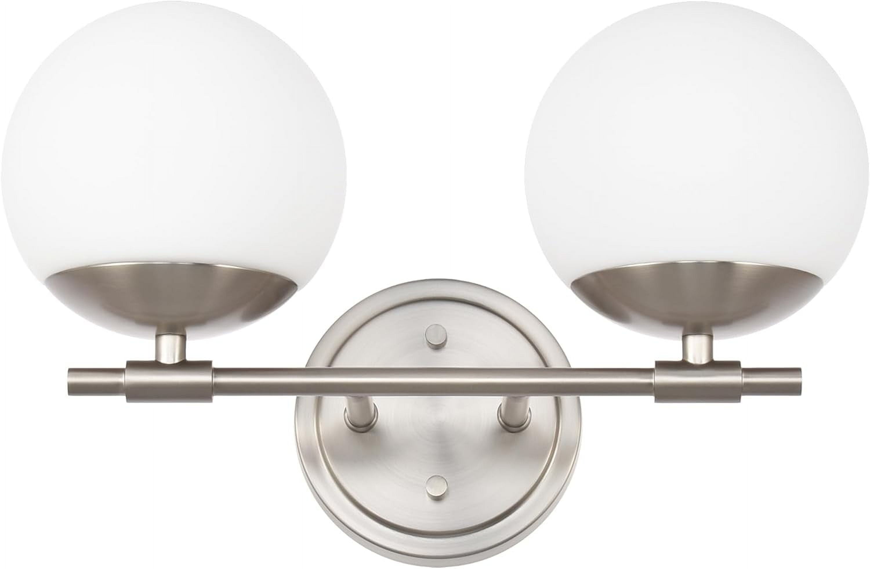 Bathroom Vanity Light, 2 Light Globe Bathroom Light Fixtures for Mirror, Modern Vanity Lights ...