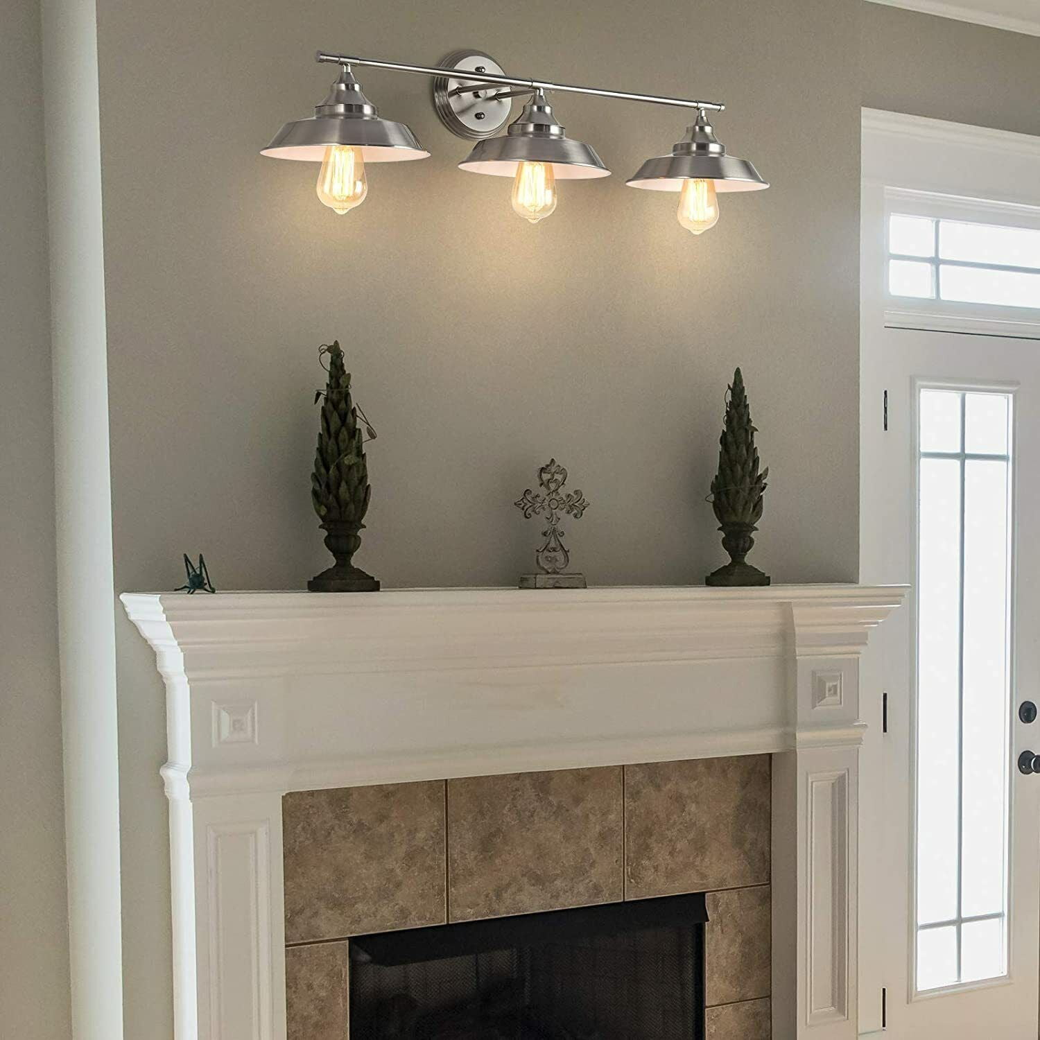 Bathroom Vanity Light Fixtures 3-Light Farmhouse Wall Sconce for Mirror ...