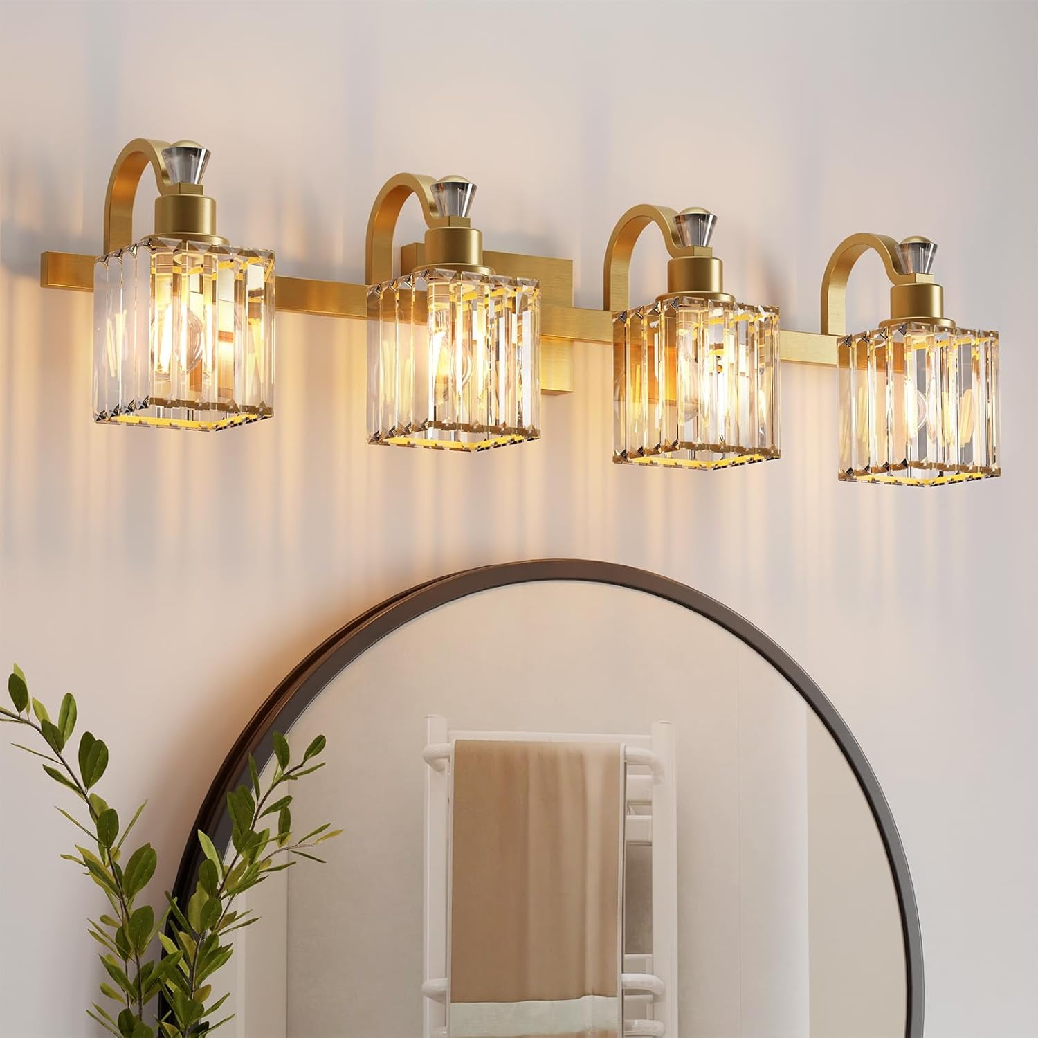 Bathroom Vanity Light Fixtures Modern Crystal Vanity Light Fixtures ...