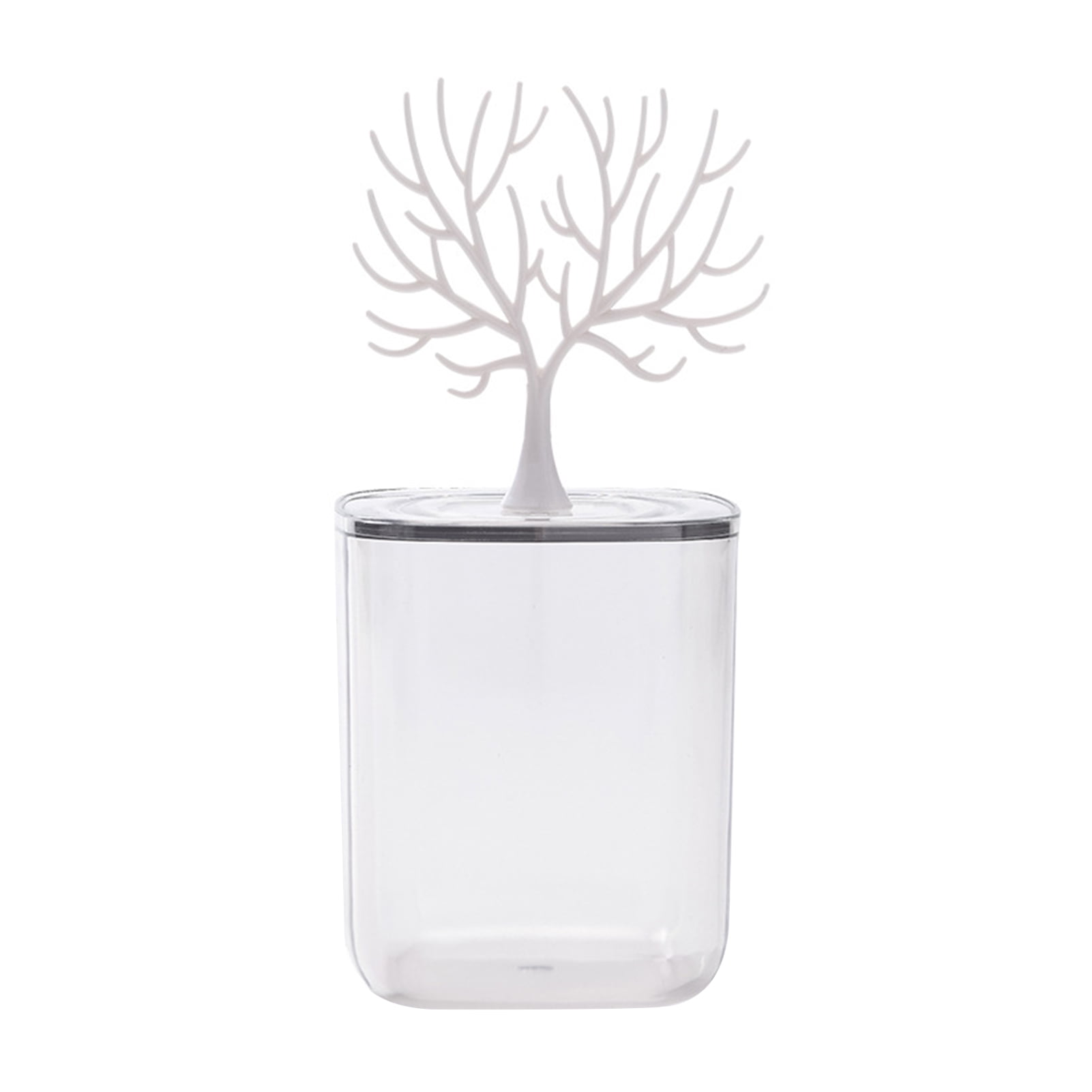 Bathroom Vanity Organizer - Countertop Canister Jar with Storage Lid ...