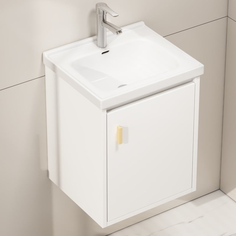 Bathroom Vanity with Sink, Floating Small Bathroom 16'' Wall Mounted ...